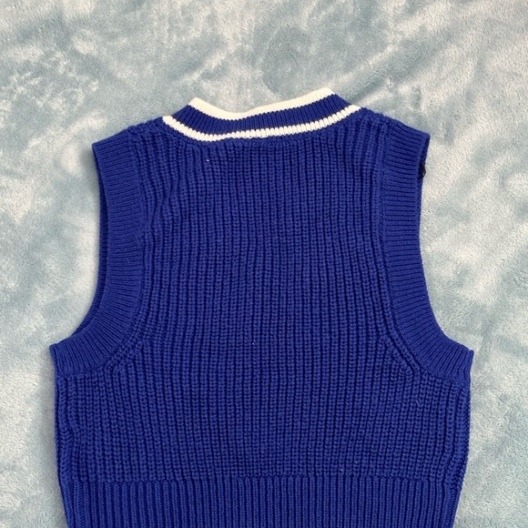 H&M | Sweaters | Hm Blue Knit Vest | Poshmark
